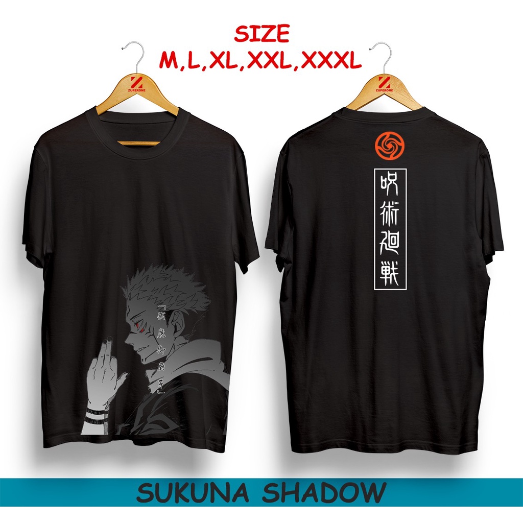 Jual KAOS PREMIUM SUKUNA SHADOW / KAOS JUJUTSU KAISEN / KAOS ANIME ...
