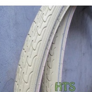 Jual ban luar sepeda onthel warna krem dengan motif ulir cacing dan ...