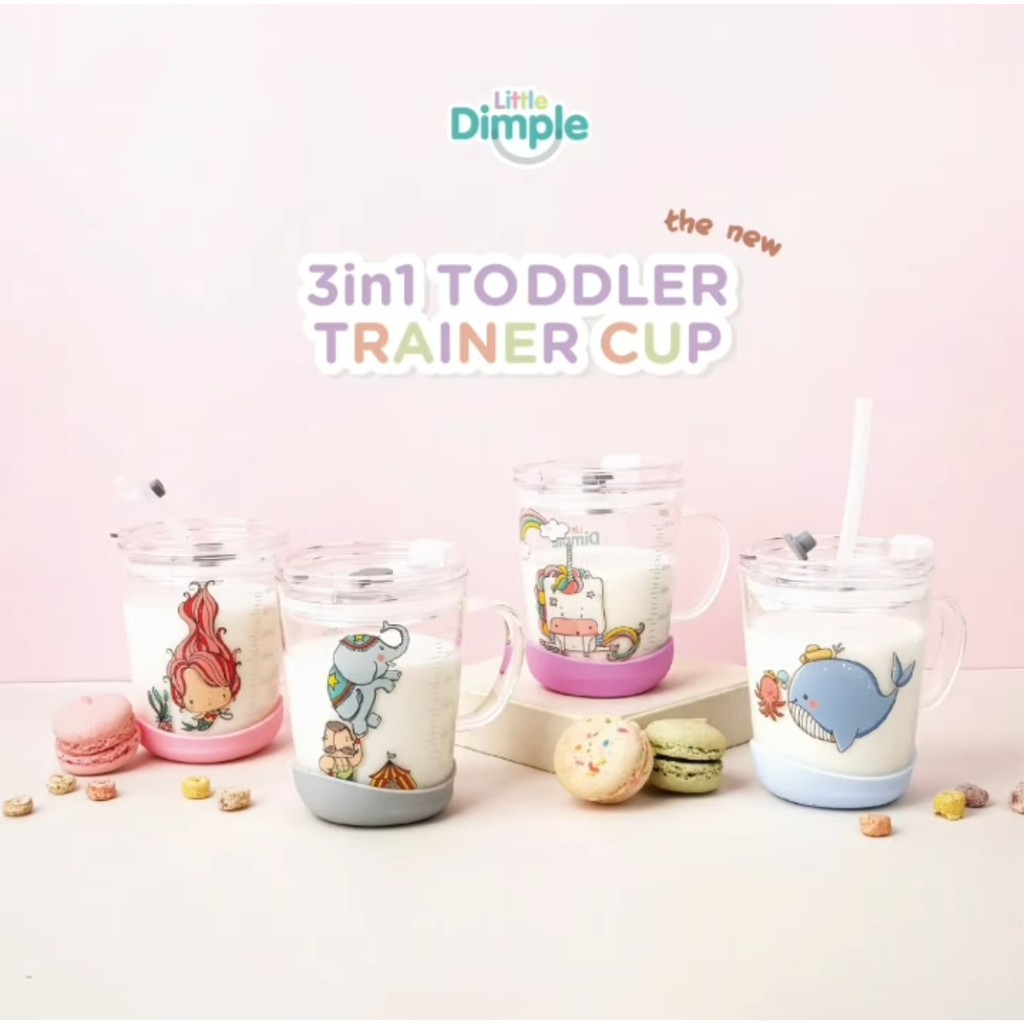 Jual Little Dimple 3in1 Toddler Trainer Cup | Shopee Indonesia