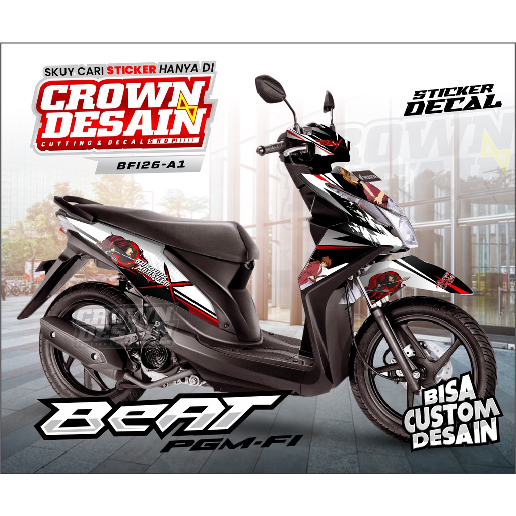 Jual Sticker Decal Honda Beat PGM-FI Fullbody - Decal Full Body Beat Fi ...