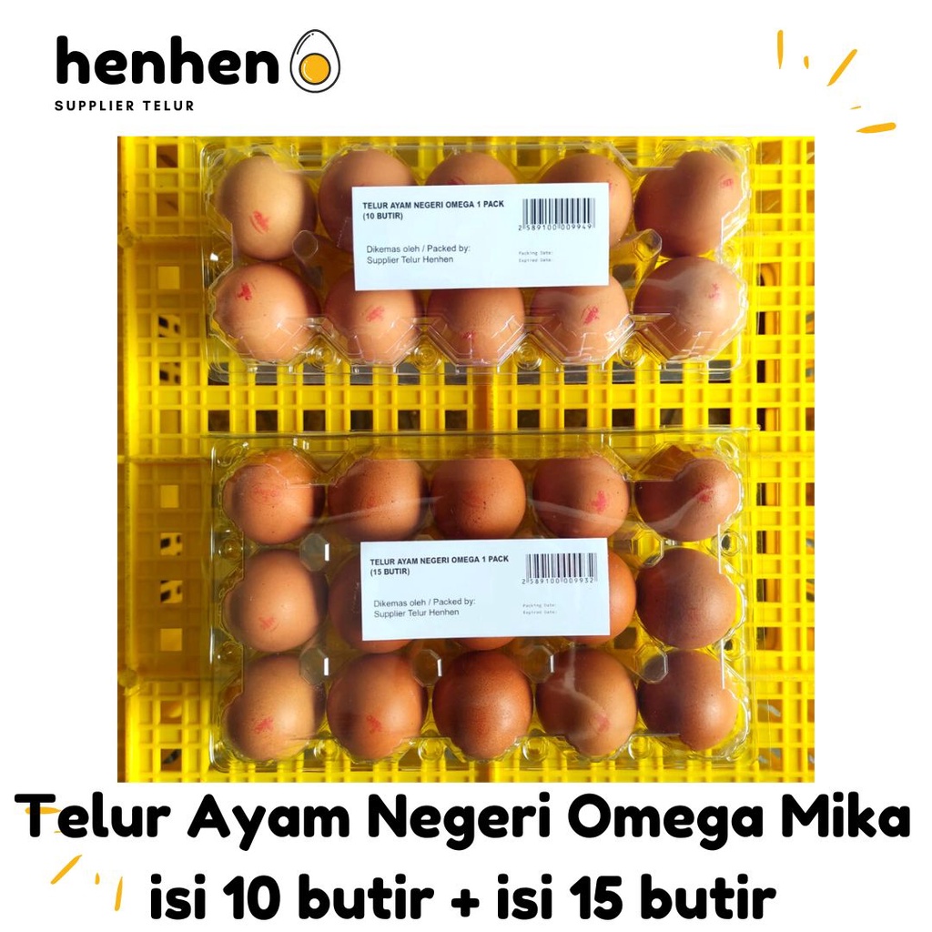 Jual TELUR AYAM NEGERI OMEGA ORGANIK ISI 10 BUTIR/ 15 BUTIR MIKA READY ...