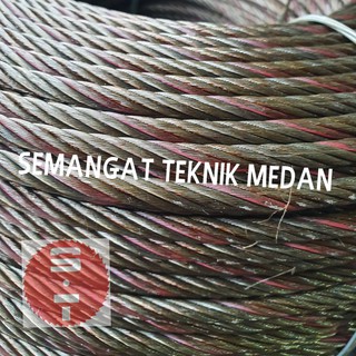 Jual 8mm KABEL SELING SLING TALI KAWAT LAPIS BAJA STEEL WIRE ROPE 8 mm ECER Indonesia|Shopee ...