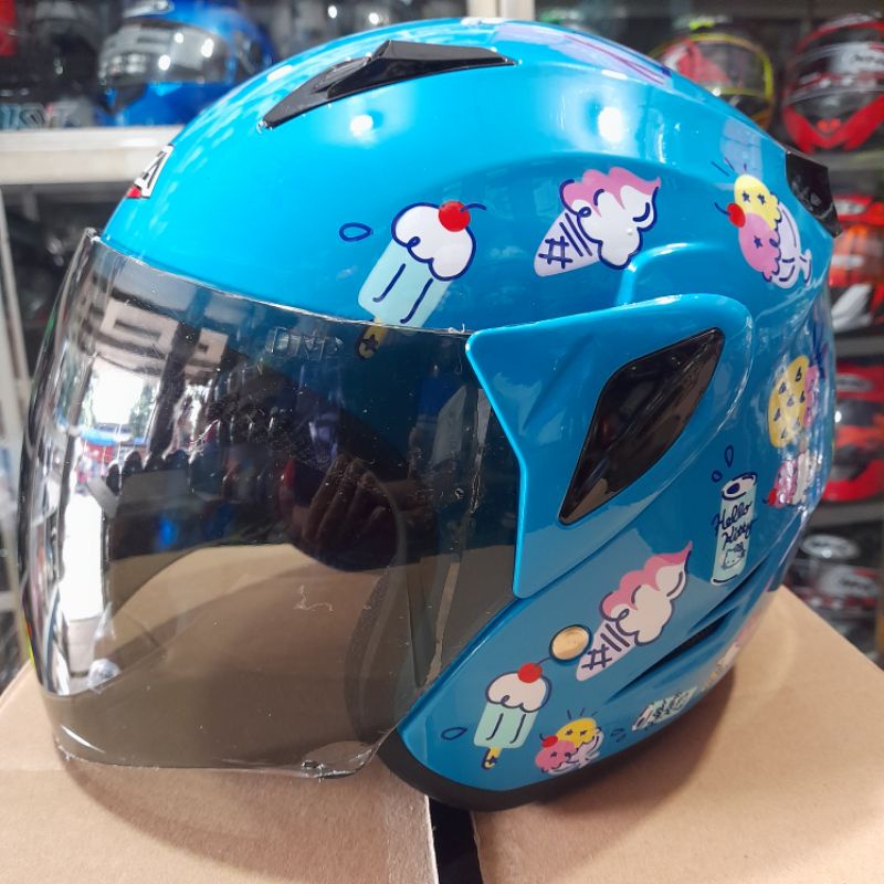 Jual HELM ANAK ASCA KIDS HELLO CITY | Shopee Indonesia