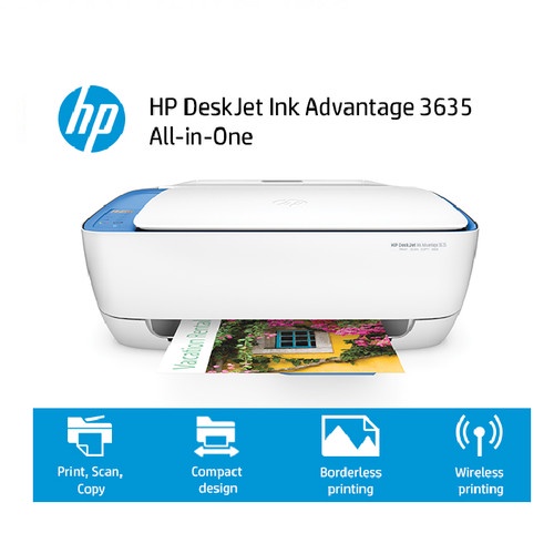 Jual Hp Deskjet Ink Advantage 3635 All-In-One Printer Wifi | Shopee ...