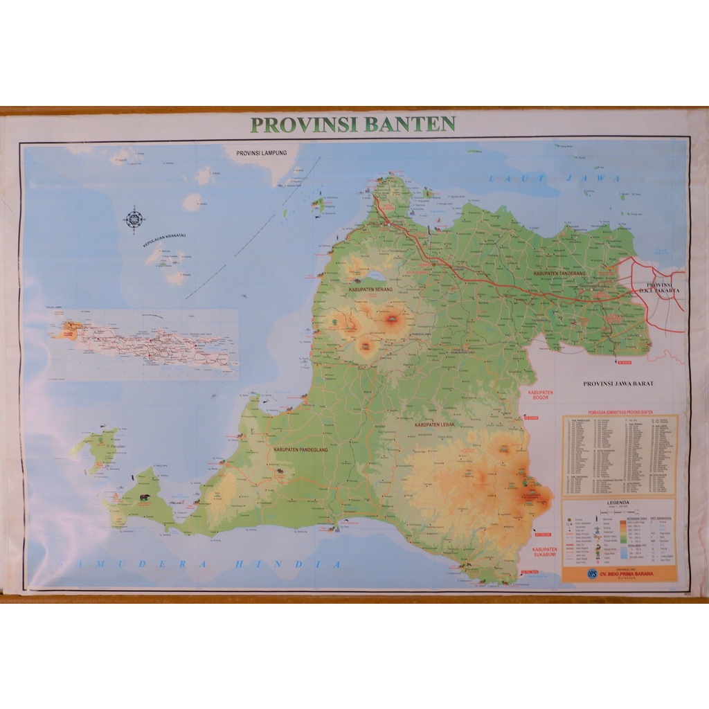 Jual Peta Provinsi Banten peta dinding | Shopee Indonesia