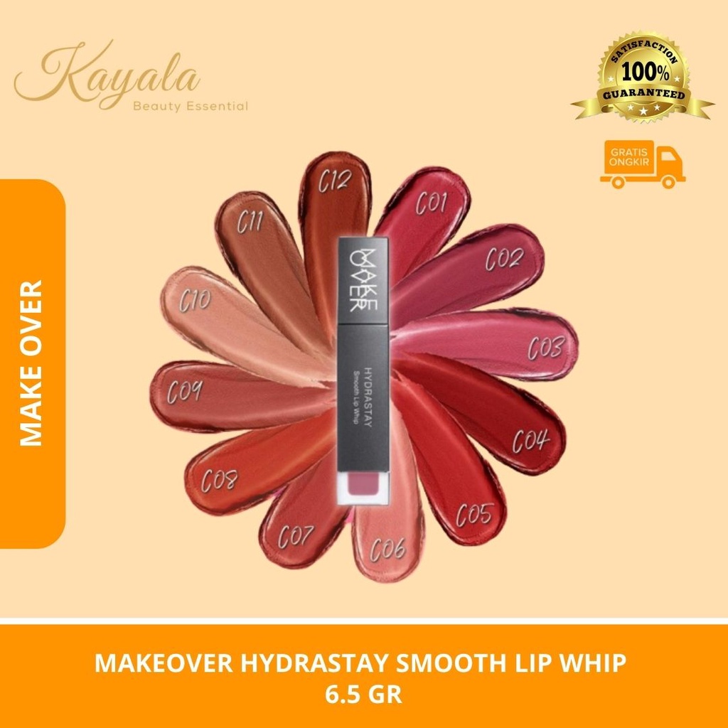 Jual MAKEOVER HYDRASTAY SMOOTH LIP WHIP 6.5 GR - lip cream make over ...