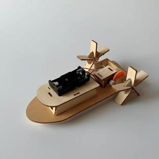 Jual Rakit Perahu Kayu Elektrik DIY Kapal Rakit Elektrik Puzzle Untuk ...