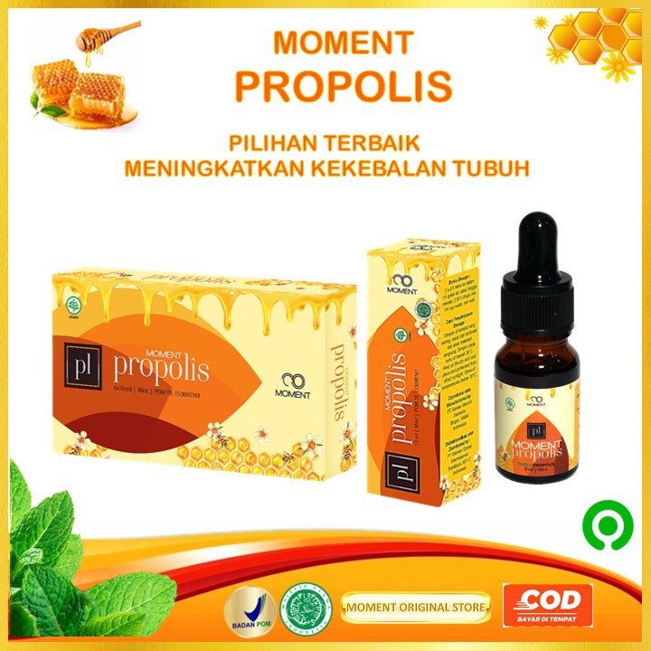 Jual TERPOPULER!! Green Brazilian PROPOLIS MOMENT Asli Halal BPOM ...
