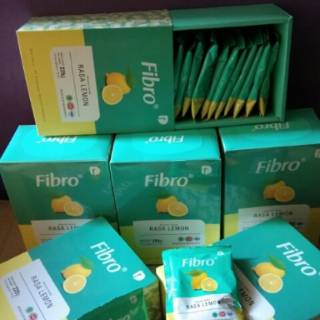 Jual FIBRO Lemon 1 Box Fibro Detox Fibro Fibro Easy Fiber Drink Lemon ...