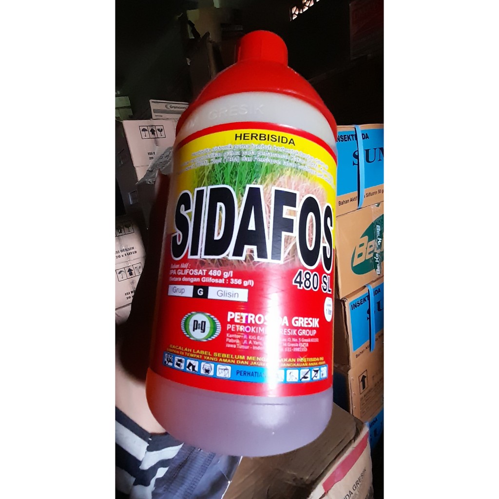 Jual Obat Pembasmi Rumput, SIDAFOS 480 SL Kemasan 1 Liter | Shopee ...