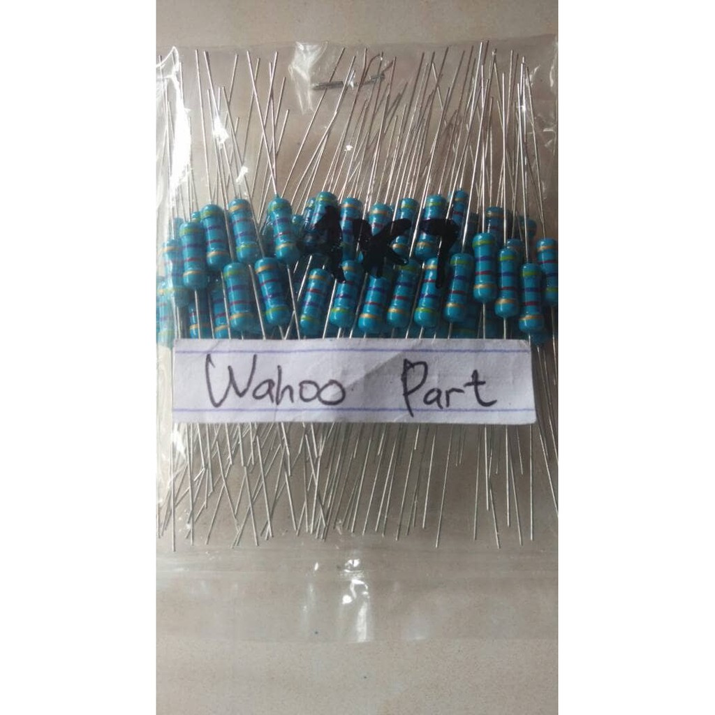 Jual Resistor 4K7 1/2 what 5% isi 100 pcs | Shopee Indonesia