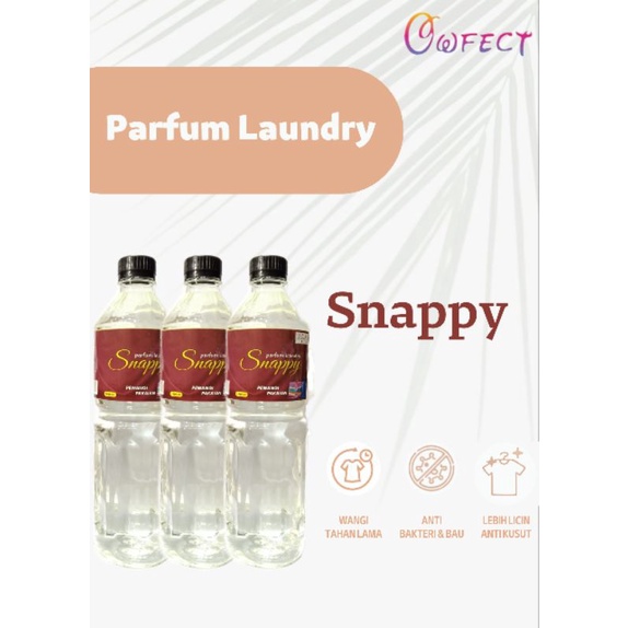Jual Parfum Laundry Snappy/Pewangi pakaian laundry 1 Liter | Shopee ...