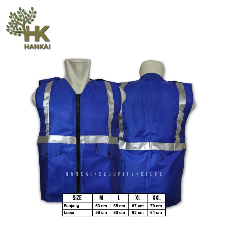 Jual Rompi Safety Biru Rompi Proyek Rompi Parkir Rompi Motor Termurah ...