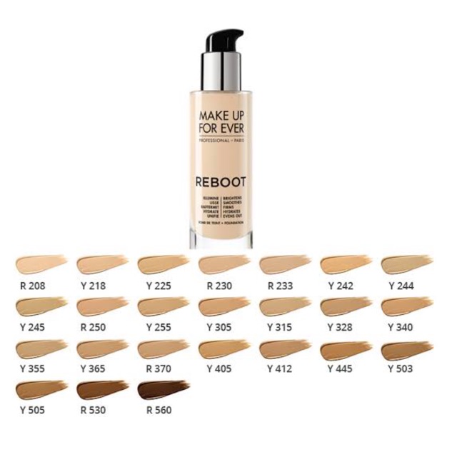 Makeup Forever Reboot Foundation Swatches | Makeupview.co