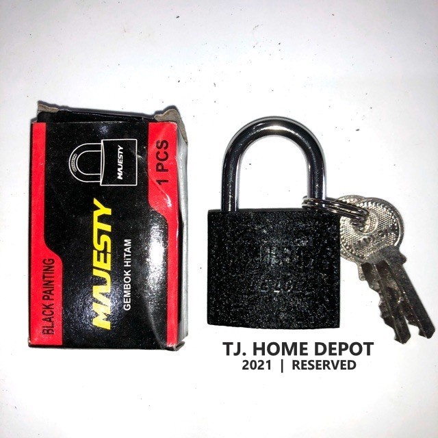 Jual Gembok Hitam Majesty 50mm Gembok Rumah Gembok Pagar Gembok Pintu ...