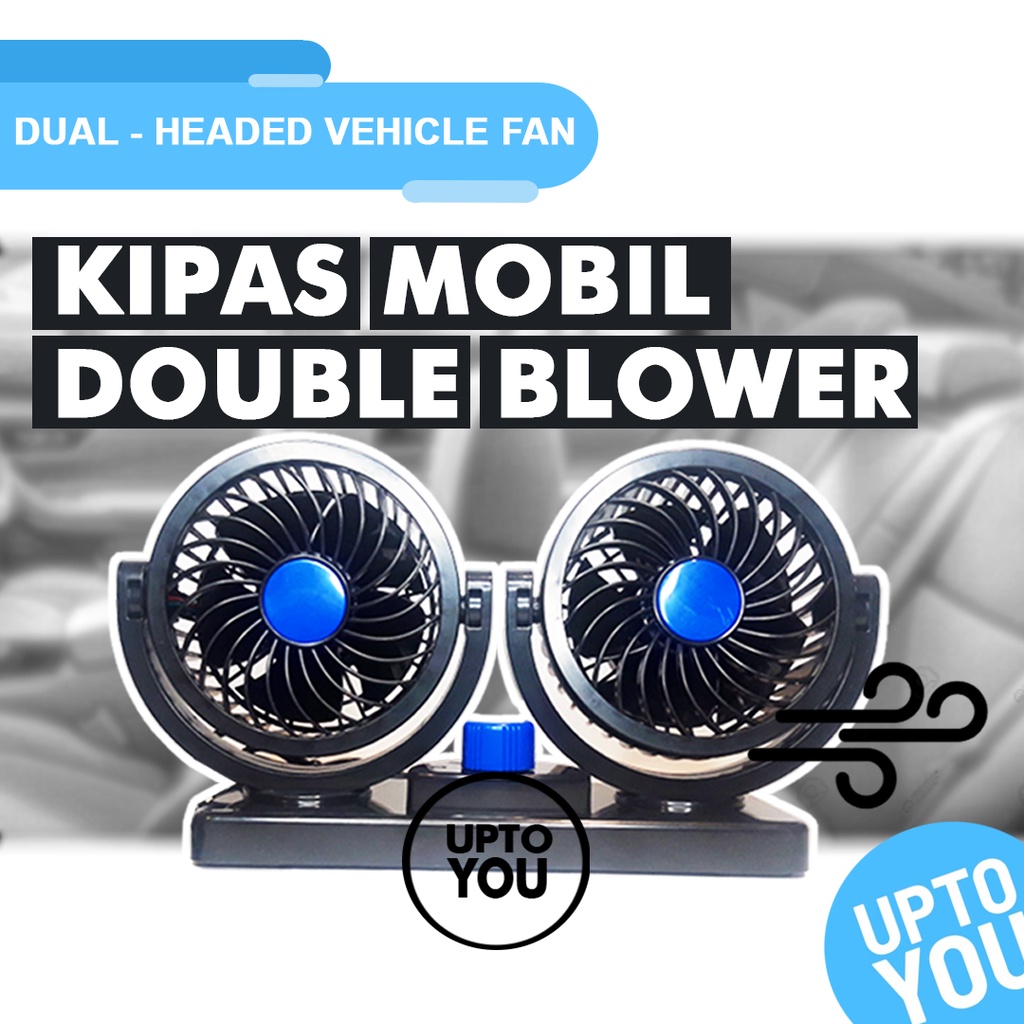 Jual Kipas Angin Double Blower Colok Lighter Mobil - DC 12 Volt ...