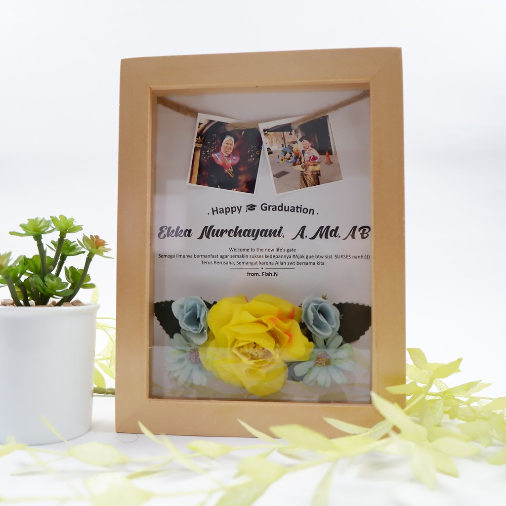 Jual Kado Hadiah Ucapan Bingkai Wisuda Wedding Birthday Anniversary ...