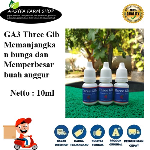 Jual GA3 Three Gib Hormon Pembesar Buah Anggur | Shopee Indonesia