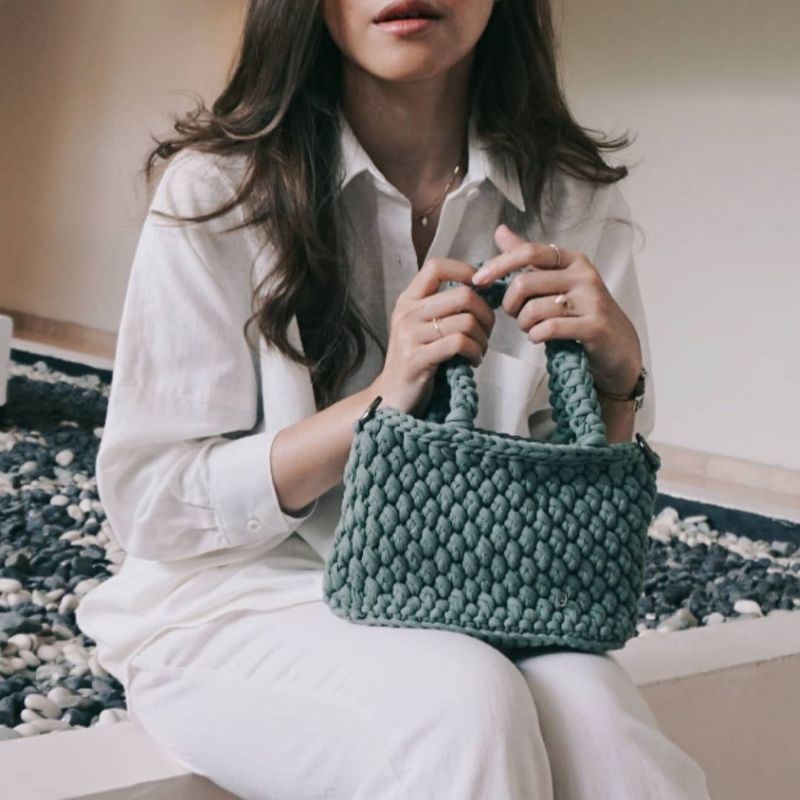 Jual Jalin Bag Knited Yarn (tas rajut beda) | Shopee Indonesia