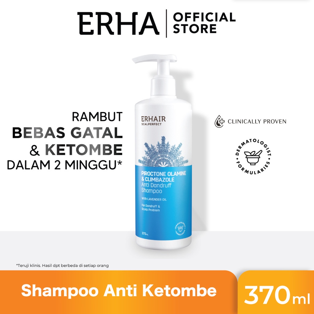 Jual ERHAIR Scalperfect Anti Dandruff Shampoo / Sampo Anti Ketombe & Seboroik | Shopee Indonesia