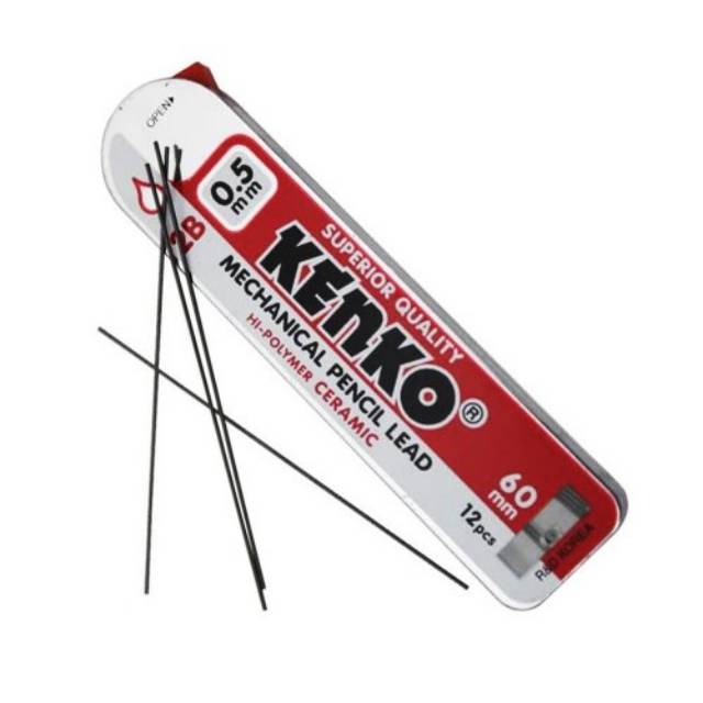 Jual Refill Pensil Mekanik 2B 0,5 KENKO PL-05 (1 tube) | Shopee Indonesia