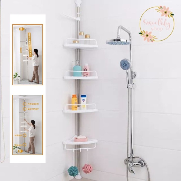 Jual Rak Sudut Siku Kamar Mandi / Rak Sudut Kamar Mandi / Rak Shower ...