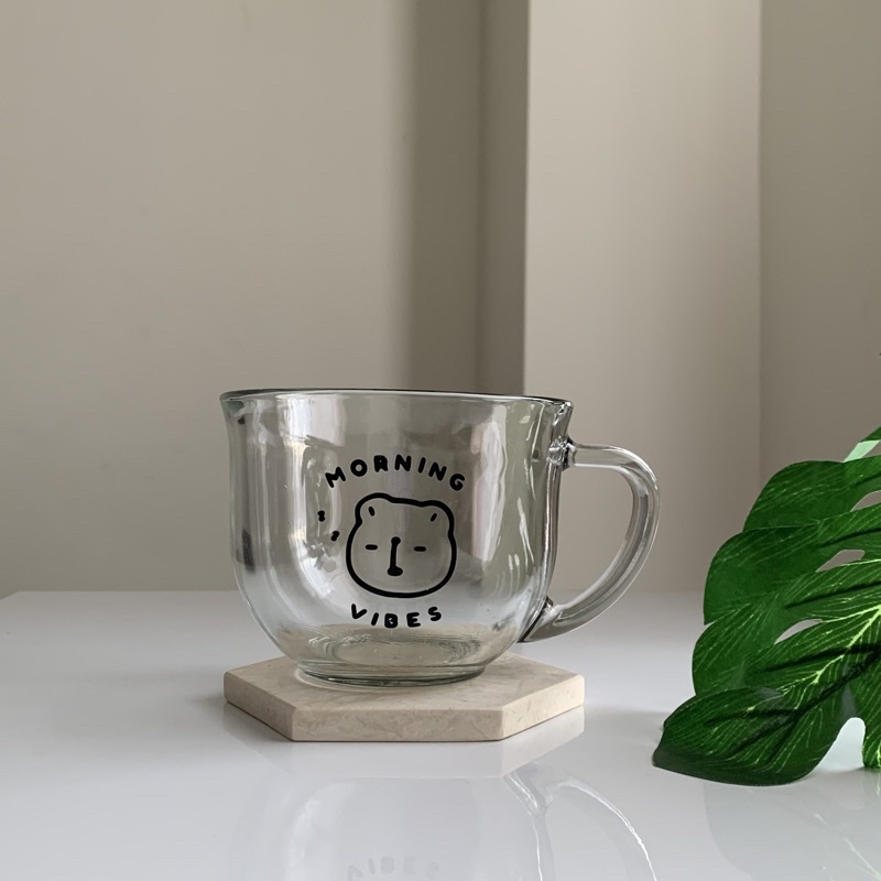 Jual !! NEW ARRIVAL !! Gelas Kaca | Gelas Korea | Gelas Korea Aesthetic ...