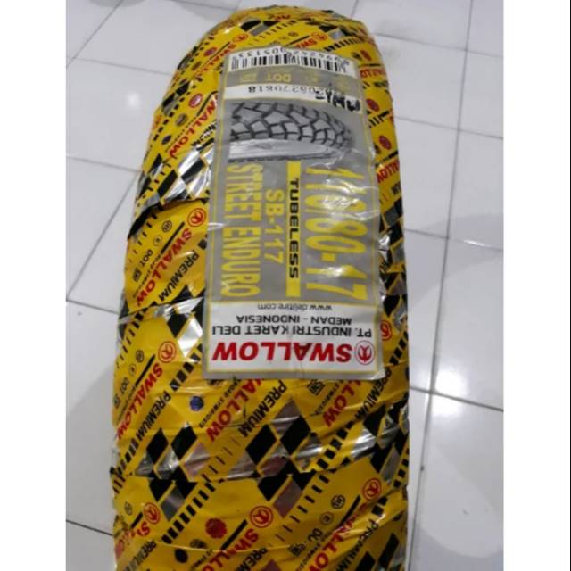 Jual Ban Swallow 110/80 - 17 SB 117 SB117 Street Enduro Tubeless | Shopee Indonesia