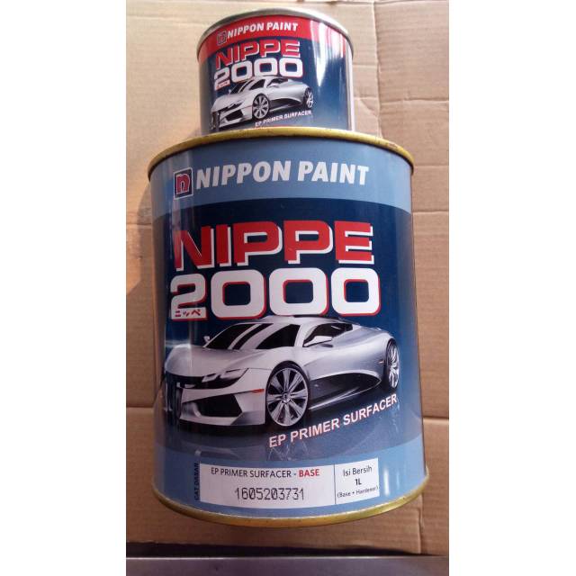 Jual Cat Epoxy Nippe 2000 Ep Primer Surfacer abu putih 1 liter | Shopee Indonesia