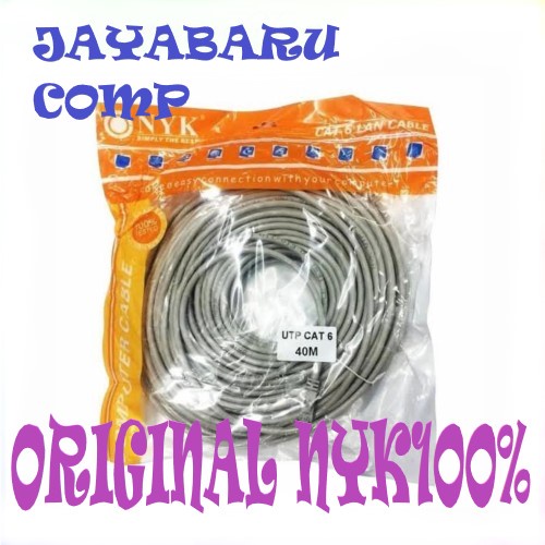 Jual KABEL LAN NYK CAT6 40 METER UTP | Shopee Indonesia