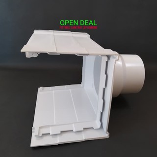 Jual Corong Talang Putih ASVIRA/Corong Kotak Pvc 4"/Corong Pipa talang ...