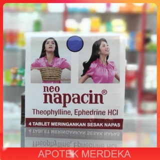 Jual neo napacin strip isi 4 tablet neonapacin obat asma sesak napas ...