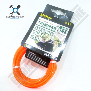 Jual Tali Senar Potong Rumput 15M 20M MOLLAR / Nylon Nilon Trimmer Line ...