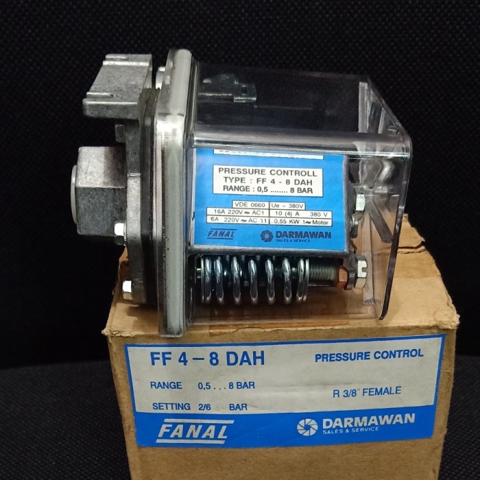 Jual Pressure switch Tival FF4 -8 DAH (Germany) Range 8 bar port 3/8 ...
