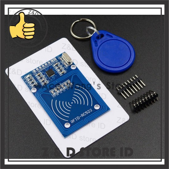Jual RFID module RC522 Kit S50 13.56 Mhz 6cm dengan Tags SPI Write ...