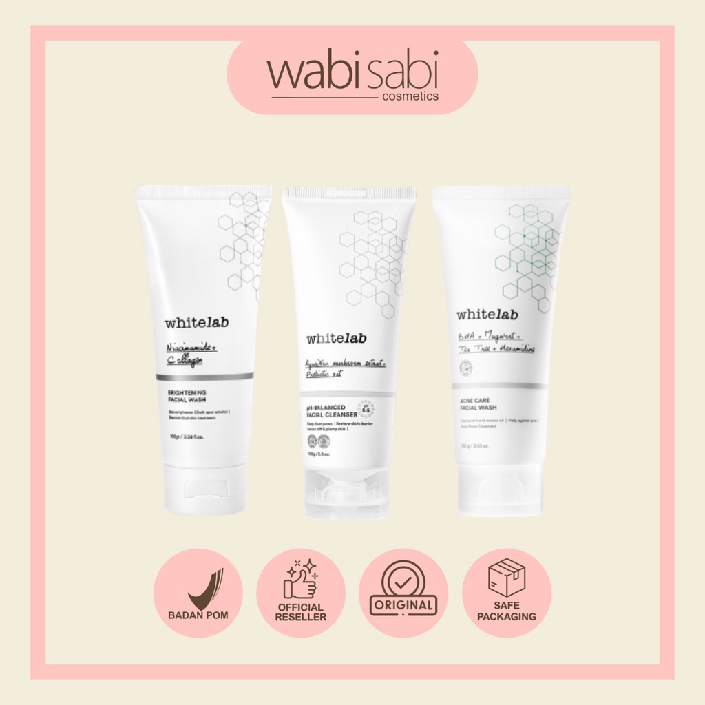 Jual WHITELAB - Brightening Facial Wash | pH-Balanced Facial Cleanser ...