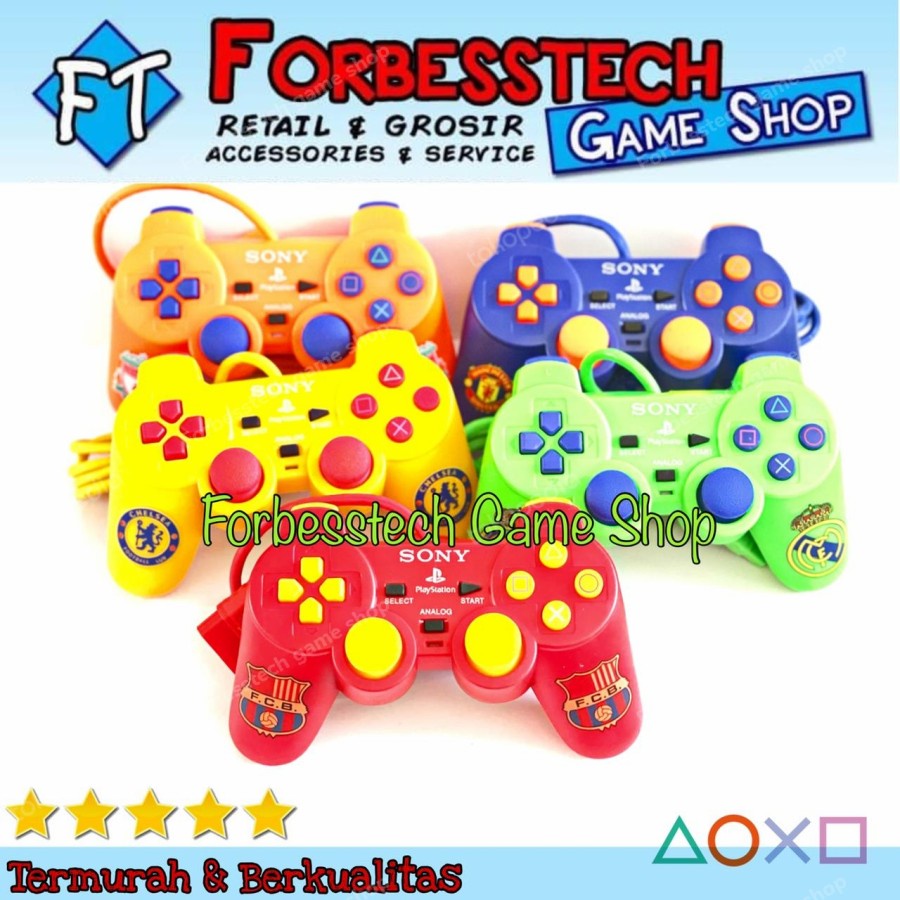 Jual Stik Stick Sony PS2 Playstation 2 Kabel Serat TW Warna Polos Logo ...