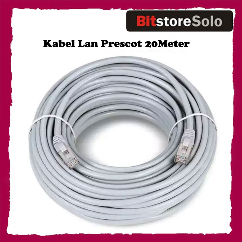 Jual kabel lan prescot rj45 20 meter | Shopee Indonesia