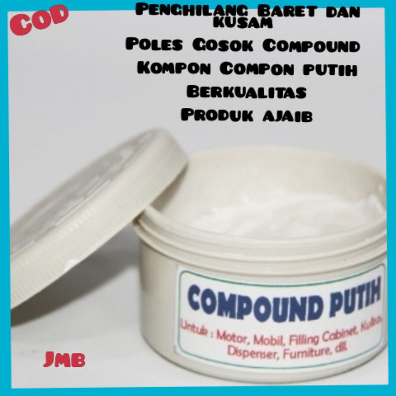 Jual Cumpound Kumpon Putih Penghilang Baret dan kusam Poles Gosok ...