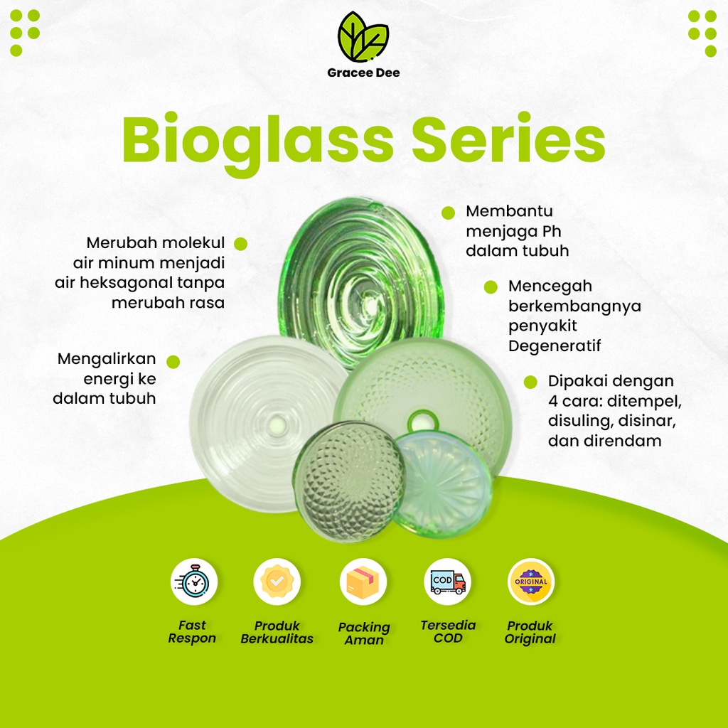 Jual Bio Glass Series MCI Gracee Dee Batu Giok Kesehatan Original Asli Bioglass Diamond Biomini ...