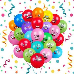 Jual Balon Latex Emoji Warna Mix /Balon Tiup Gambar Emoji Motif Lucu ...