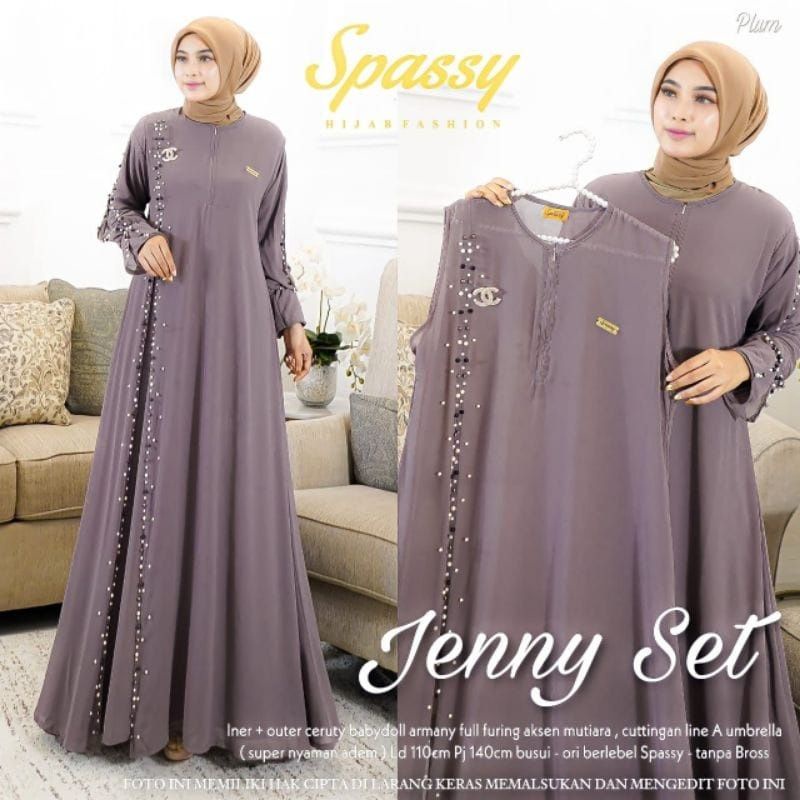 Jual Jenny set maxi ceruty (LABEL ZONYA) | Shopee Indonesia