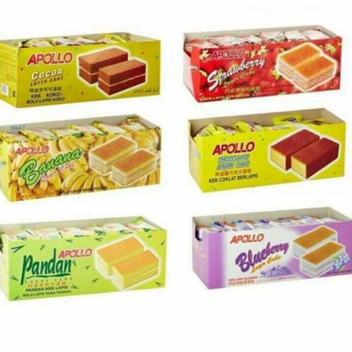 Jual Apollo Layer Cake All Varian Bolu Lapis Rasa Banana / Pandan ...