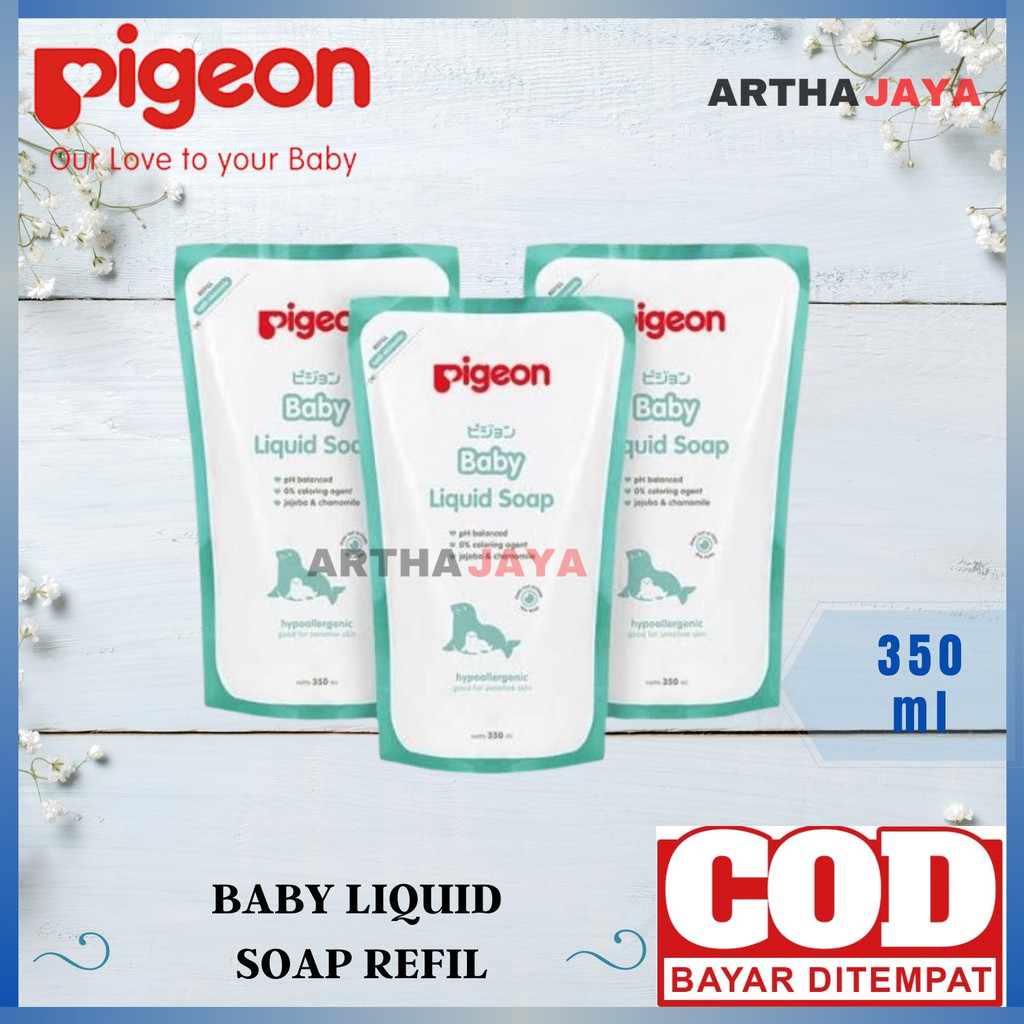 Jual Pigeon liquid Soap chamomile refill 350ml / pigeon sabun mandi ...