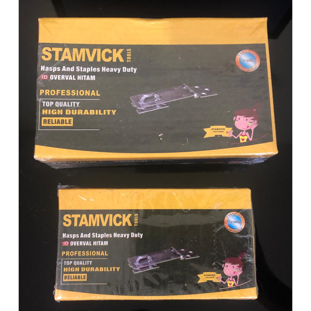 Jual Overvall Hitam STAMVICK Varian 3"- 4"- 5" Pengait Pintu- Overvall ...