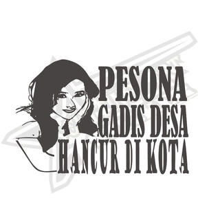 Jual Cutting Sticker Mobil tulisan kata-kata pesona gadis desa hancur ...