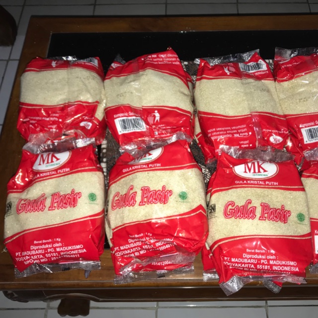 Jual Gula Pasir Kristal merk MK kemasan 1kg | Shopee Indonesia