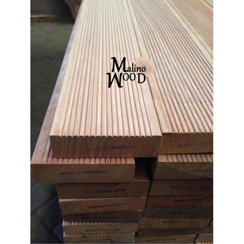 Jual Decking kayu kempas 180-390 cm free ongkir jawa | Shopee Indonesia