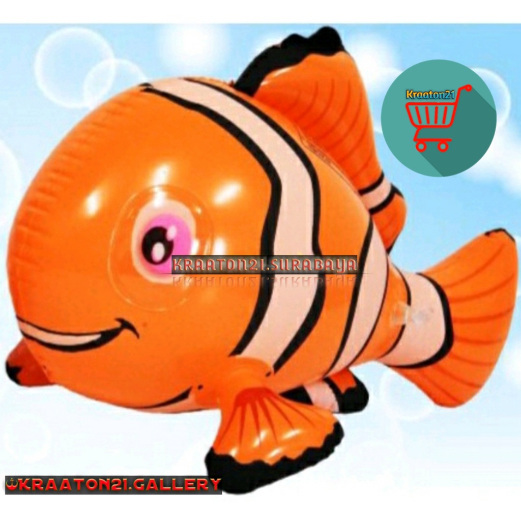 Jual Balon karakter Nemo / balon helium nemo / Balon Karakter ikan nemo ...