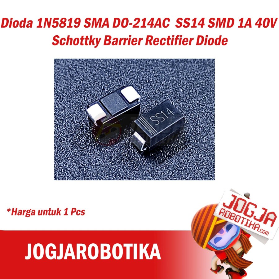 Jual Dioda 1N5819 SMA DO-214AC SS14 SMD 1A 40V Schottky Barrier Rectifier | Shopee Indonesia
